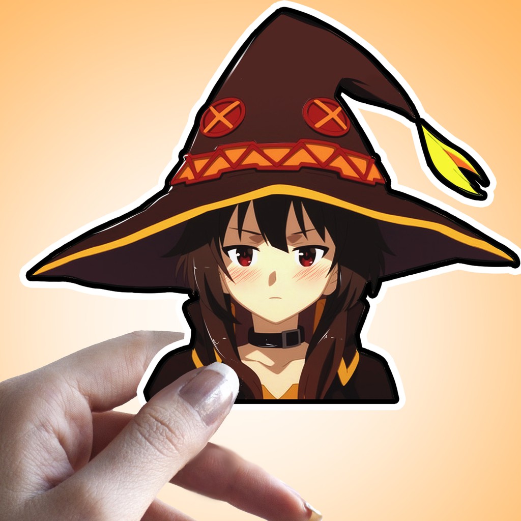 Megumin สติ๊กเกอร์ 2 ชิ้น Anime Konosuba Sticker เมกุมิน ไดคัท ...