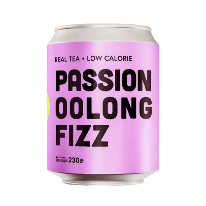 พูเชอร์ ชาอู่หลงอัดลม กลิ่นเสาวรส 230มล. - Passion Fruit Oolong Fizz ...