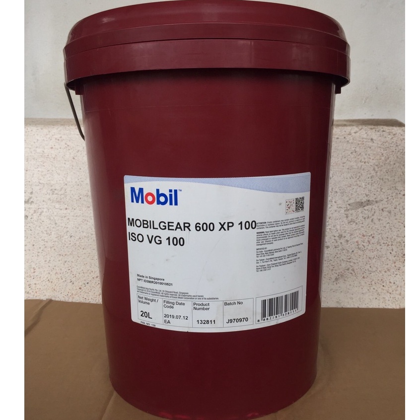 Mobilgear 600XP 220 /20Ltrs.น้ำมันเกียร์อุตสาหกรรมโมบิล มี7เบอร์ ค่า ...