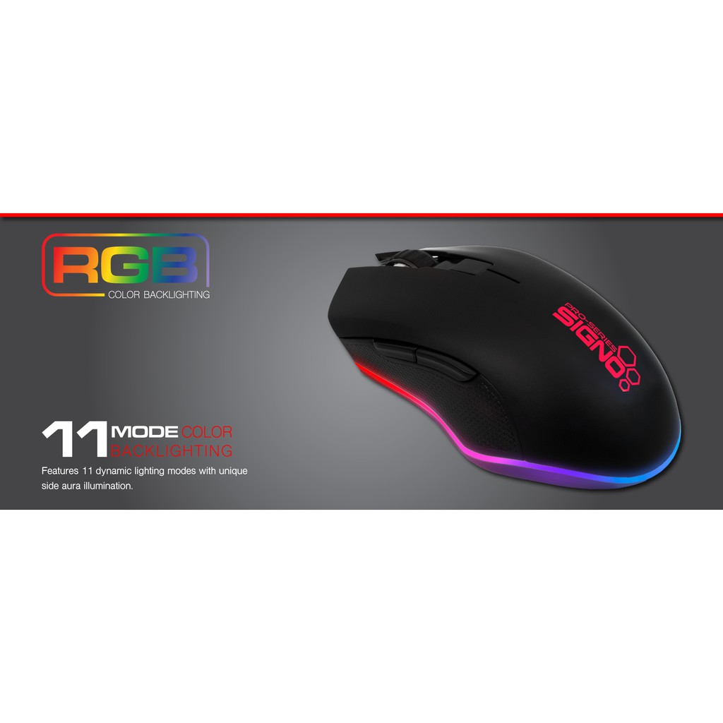 เมาส์มาโคร Signo GM-907 เมาส์เกมมิ่ง Gaming Macro Mouse pro-series รุ่น Centro ประกันศูนย์ 1 ปี ...