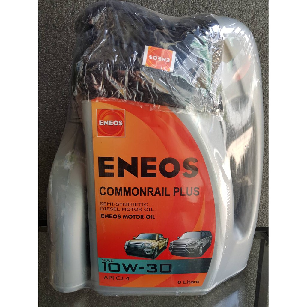 ENEOS COMMONRAIL PLUS SAE 10W-30 แนะนำสำหรับ รถปิคอัพดีเซลคอมมอนเรลและเทอร์โบ (6L+1L) | Shopee ...