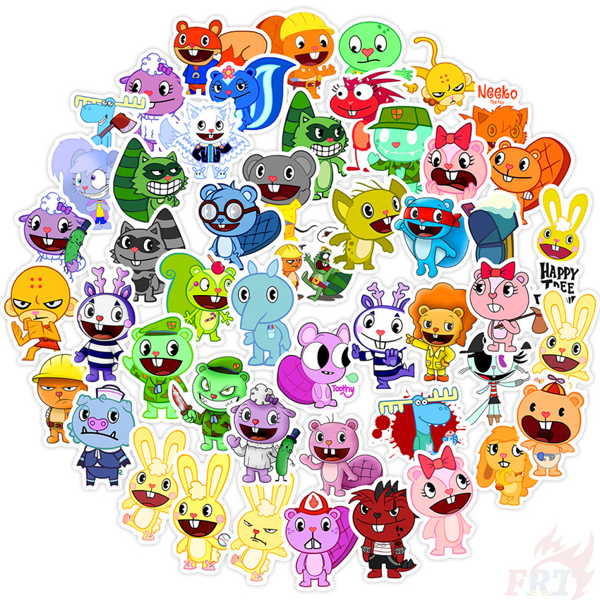 Happy Tree Friends Series 01 Stickers 50Pcs/Set DIY Fashion Waterproof ...