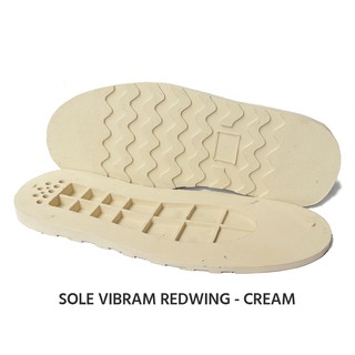 Sole Sepatu Cut ไซซ์ 39-45 - รุ่น Vibram - Black & Cream - Outsole ...
