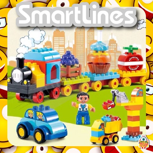 ตัวต่อ DUPLO Smart Lines รถไฟ จำนวน 55 ชิ้น 77001 | Shopee Thailand