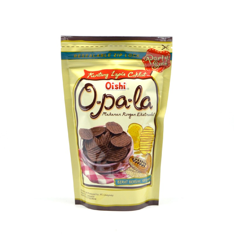 Oishi Snack Opala Chocolate มันฝรั่งเคลือบช็อคโกแลต | Shopee Thailand