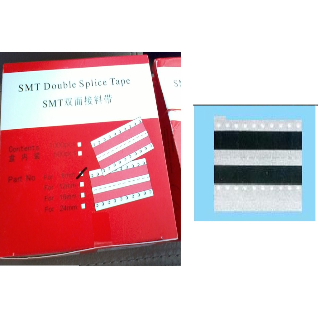 SMT Splice Tape black color 8mm high viscosity smt tape 500pcs yellow ...