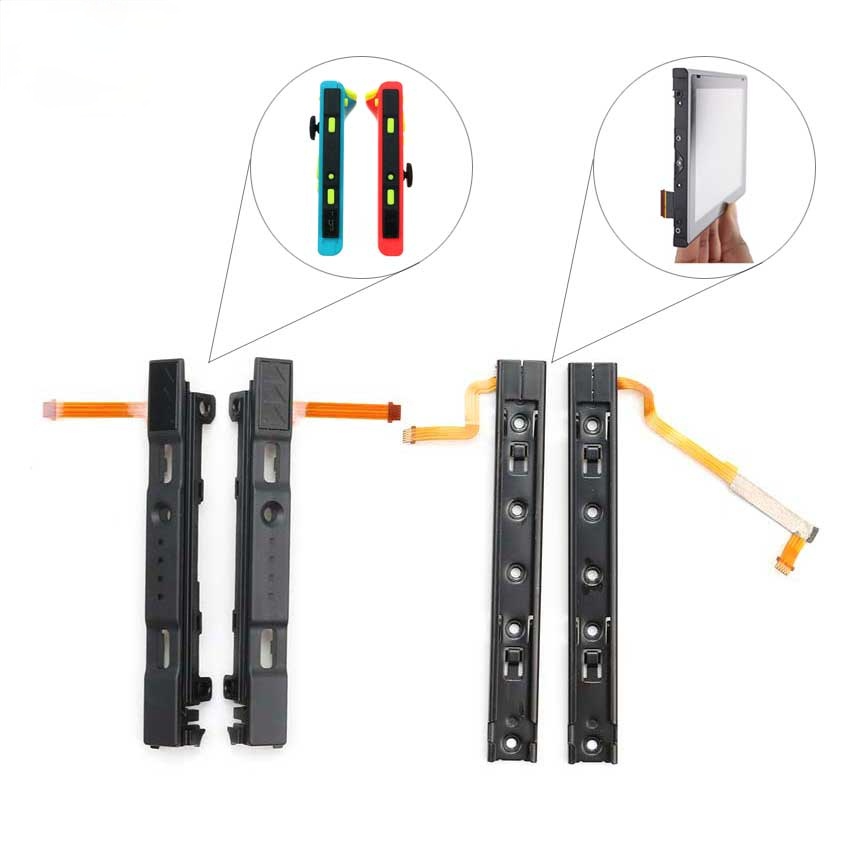Right Left L R Slider Rail with Flex Cable Fix Part For Nintendo Switch ...