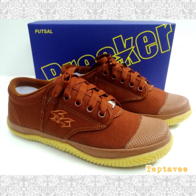 Breaker BK4 รองเท้าผ้าใบเบรกเกอร์ สีน้ำตาล เบอร์ 29-45 | Shopee Thailand