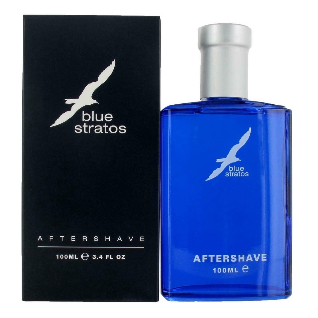 Blue Stratos Aftershave 100ml ผลิตภัณฑ์บำรุงผิวหน้าหลังการโกนหนวดสูตรพิเศษจากต่างประเทศ | Shopee ...