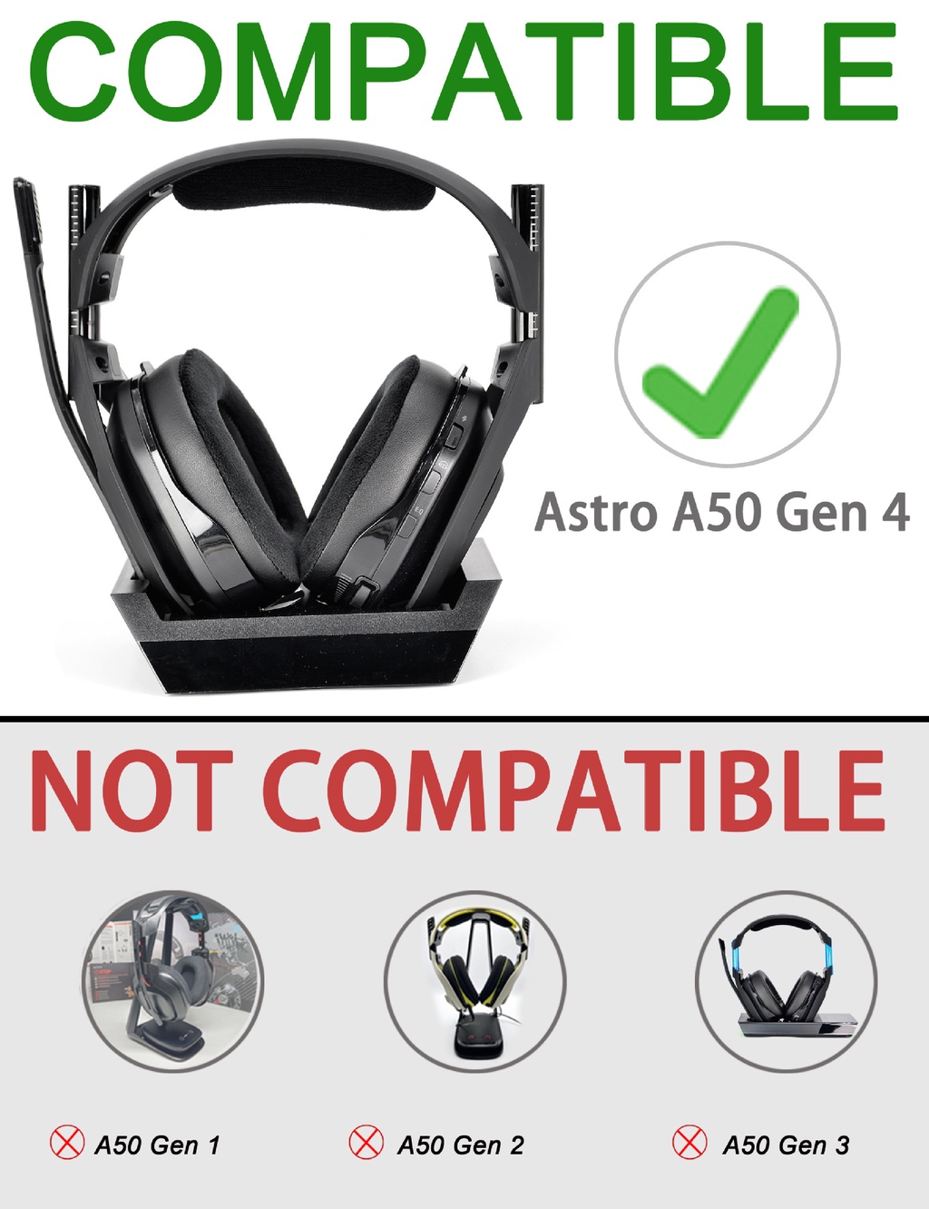 เคสฟองน้ําครอบหูฟัง แบบเปลี่ยน สําหรับ Logitech Astro A50 Gen 4 ...