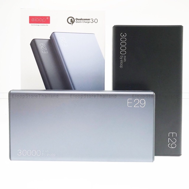 พาวเวอร์แบงค์ ชาร์จเร็ว powerbank fast charge[รับประกัน 1 ปี] Eloop E29 แบตสำรอง 30000mAh QC3.0 ...