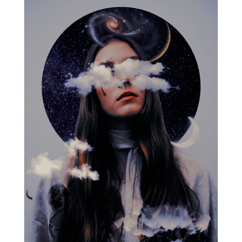 【ORFON】ภาพวาดสีน้ํานม ตามตัวเลข รูปอวกาศกาแล็กซี่ 40x50 ซม. สําหรับตกแต่งบ้าน DIY | Shopee Thailand