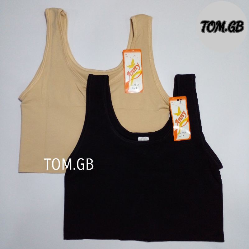 เสื้อกล้ามทอม ANNY แบบสวม (ไม่มีตะขอ) ใส่เป็น Sport bra ใส่สบายสุดๆ#K859 | Shopee Thailand