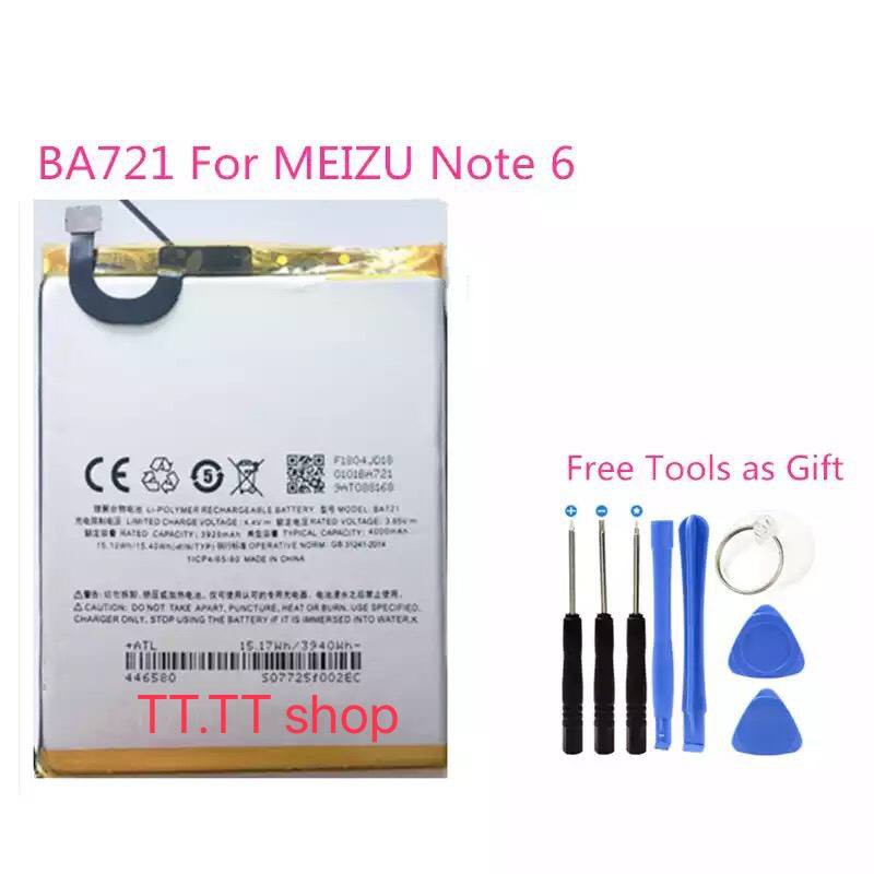 แบตเตอรี่ แท้ Meizu Meilan Note 6 M6note M721C M721M M721Q BA721 4000mAh พร้อมชุดถอด | Shopee ...