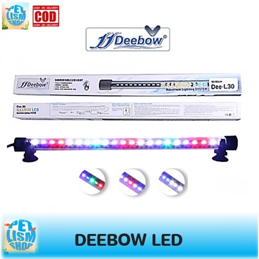 หลอดไฟ ตู้ปลา Deebow LED Dee-L-15/L-22/L-30/L-36/L-60 ใส่ในตู้ปลา บ่อ ...