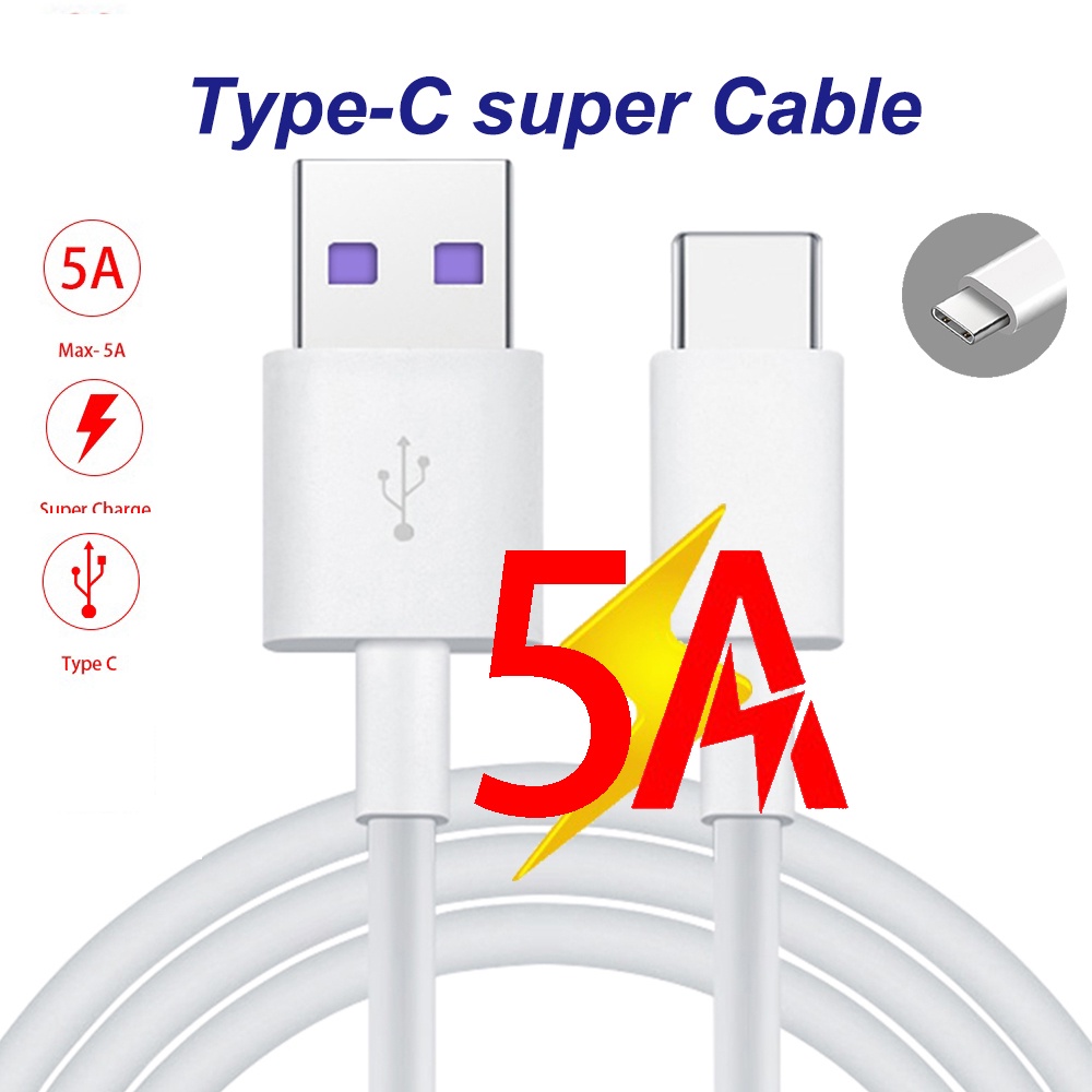 สายชาร์จ USB Type C ยาว 0.5.1.5 2, 3เมตร Super Fast Charging Cable USB ...