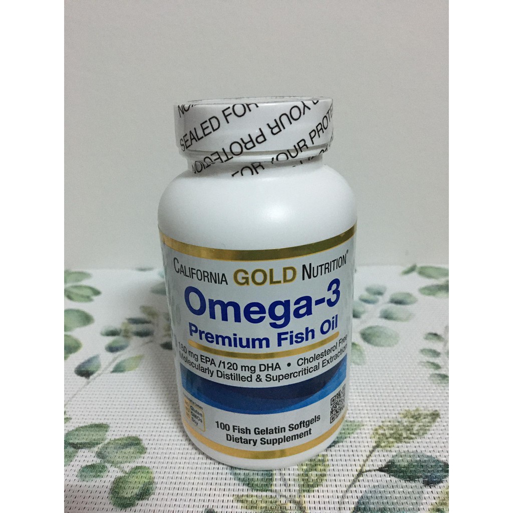 พร้อมส่ง California Gold Nutrition, Omega-3, Premium Fish Oil, 100 Fish Gelatin Softgels ...