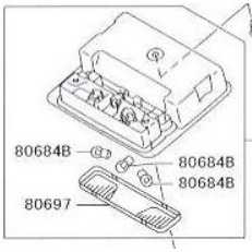 ชุดไฟห้องโดยสาร Triton Pajero ไทรทัน ปาเจโร่ Mitsubishi มิตซู แท้ เบิก ...