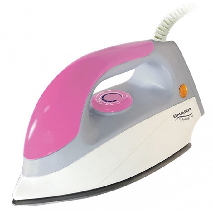 Sharp เตารีดแห้ง ดอลฟิน กำลังไฟ 1000 วัตต์ รุ่น AM-475T เคลือบโพลีฟลอน ...