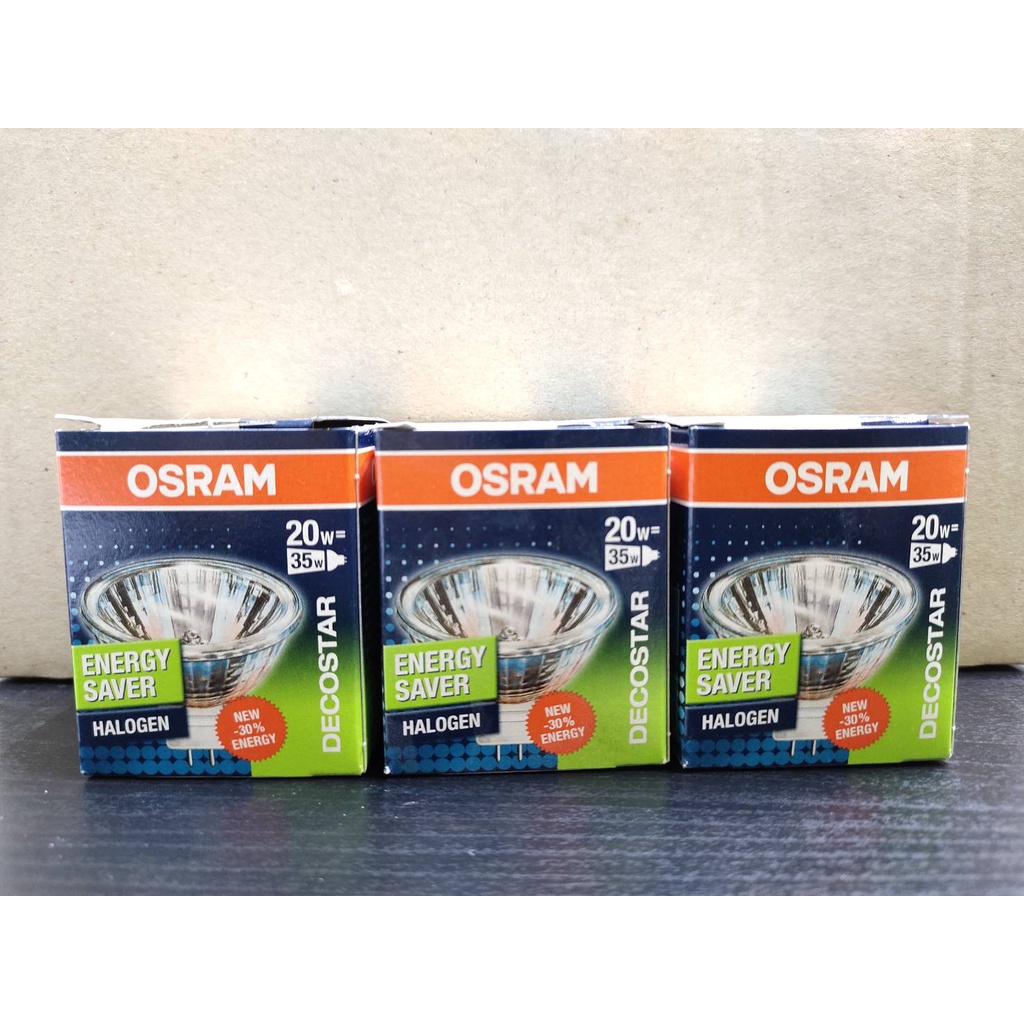 Osram ES WFL หลอดฮาโลเจน Decostar 12v GU5.3 20W ( แพ็ค 3 ดวง ) 48860 | Shopee Thailand