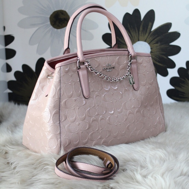 กระเป๋าCoachทรงถังใบใหญ่หนังแก้วแปั๊มลายซี | Shopee Thailand