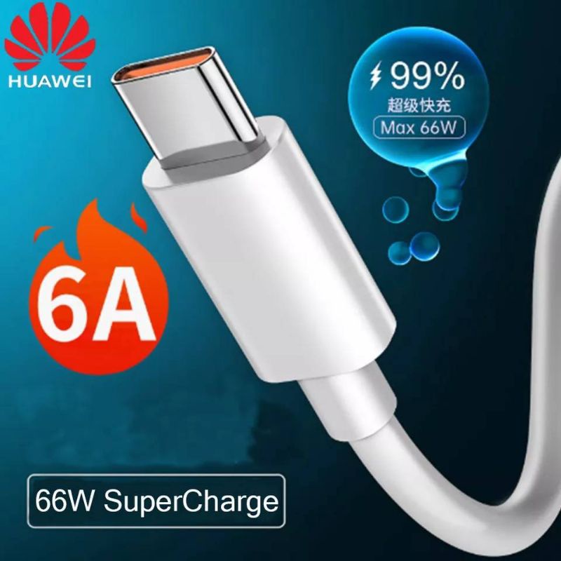 สายชาร์จ Huawei แท้ Original Nova 8Se 6A Super Charger Cable 1/2M 66W Supercharge For Mate 30 40 ...