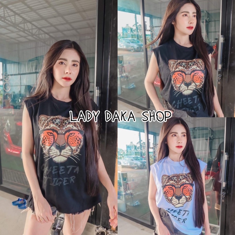 🧡LADY DAKA SHOP🧡 โคตรเท่ห์ เสื้อยืดแขนกุด สกรีนลายเท่ห์ๆ ใส่ได้ทั้งชายและหญิง | Shopee Thailand