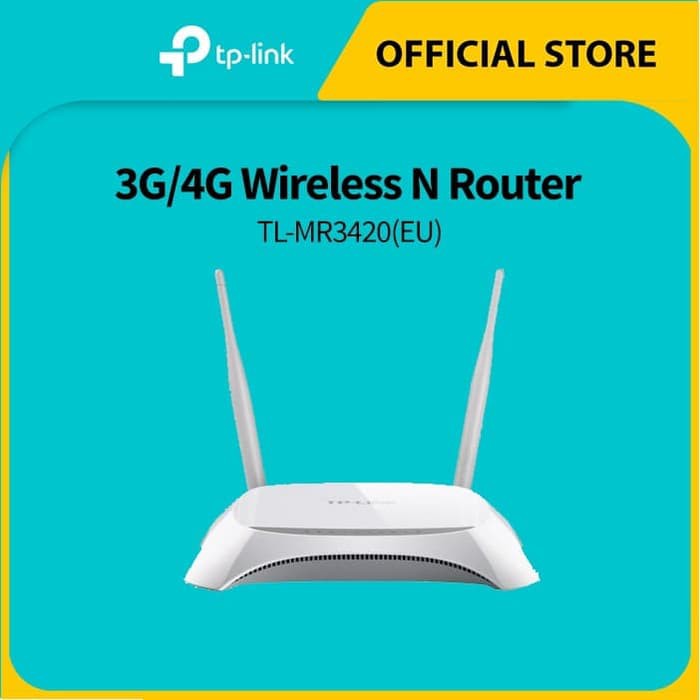 Tp-Link Tl-Mr3420 300mbps 3g / 4G เราน์เตอร์ไร้สาย - สีขาว | Shopee ...