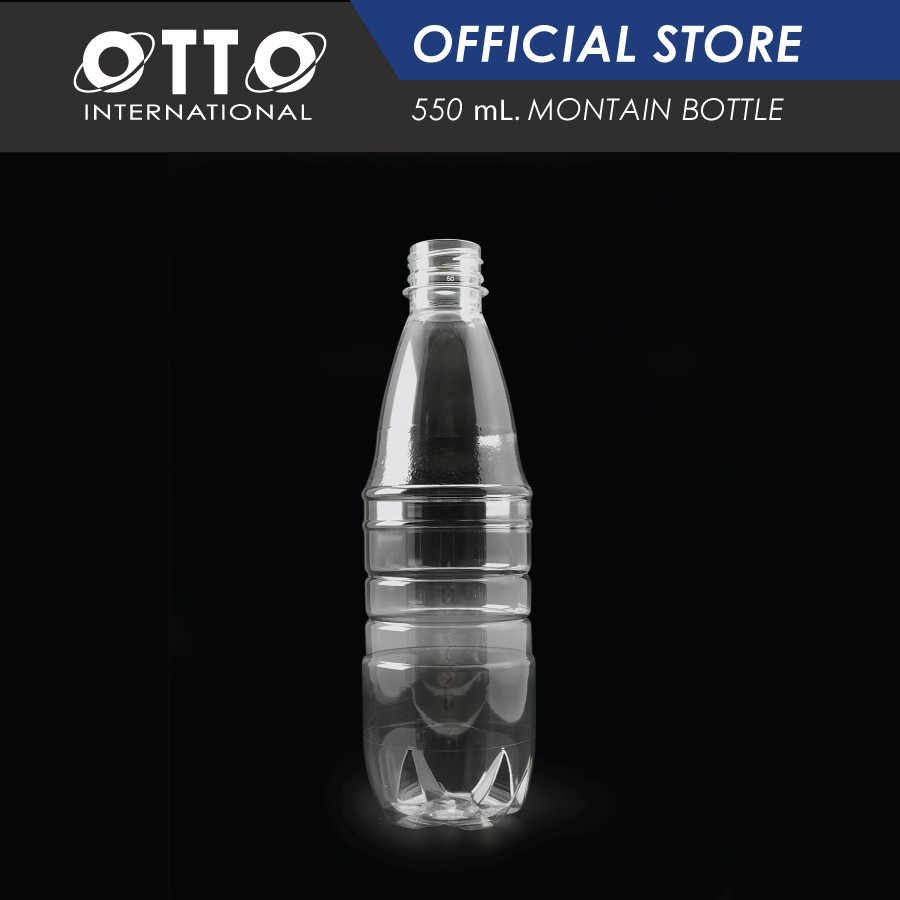 OTTO [แพ็ค 100 ขวด] ขวดพลาสติก ขวด PET 550 ml. พร้อมฝา ทรงภูเขา *รบกวน1ออเดอร์ต่อ1แพค* | Shopee ...