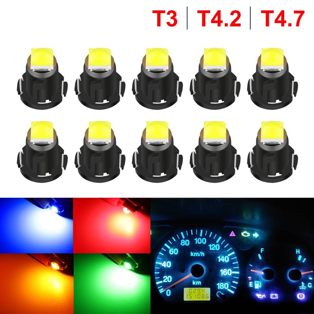 T3 Led 3030 SMD หลอดไฟ Led T4.2 T4.7 ไฟแสดงสถานะหลอดไฟรถ Dashboard ไฟ ...