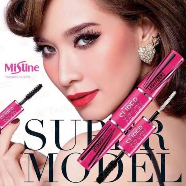 Mistine Super Model Mascara มิสทีน ซุปเปอร์ โมเดล มาสคาร่า EXP 2026, มาสคาร่าอัญชัน e x p 27/7 ...