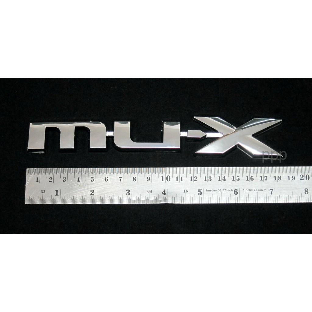 1ชิ้น MU-X LOGO แผ่นป้ายติดท้ายรถ อีซูซุ มิวเอ็กซ์ ISUZU MUX SUV 4 DOOR ...