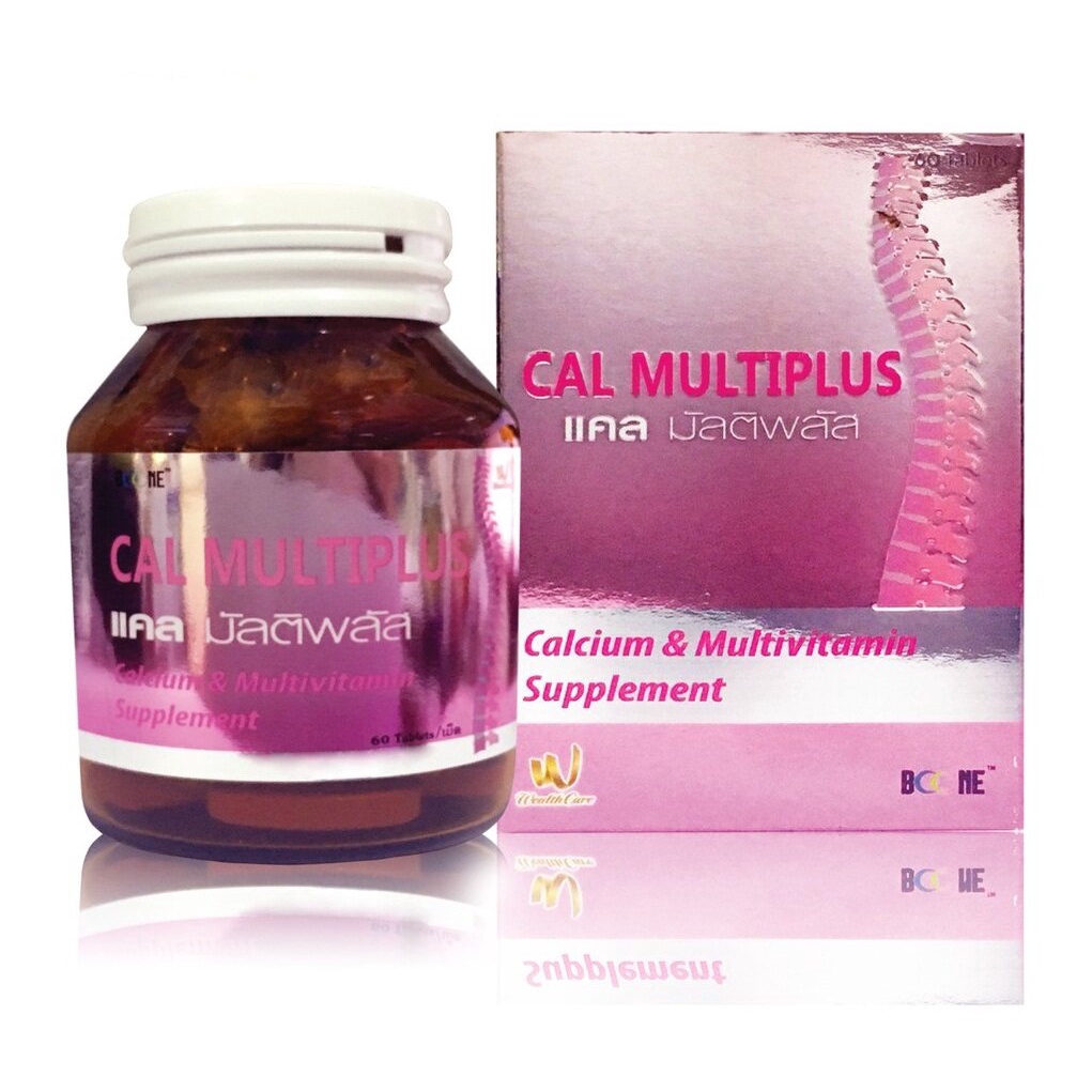 แคลเซียม แคล มัลติพลัส Cal multiplus [1ขวด 60 เม็ด] บำรุงร่างกาย-A ...