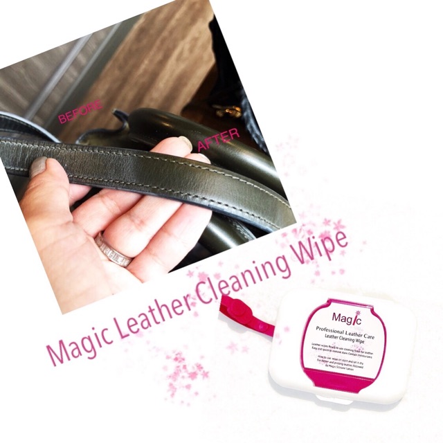 Magic Leather Cleaning Wipe กระดาษเช็ดทำความสะอาดเครื่องหนัง | Shopee ...