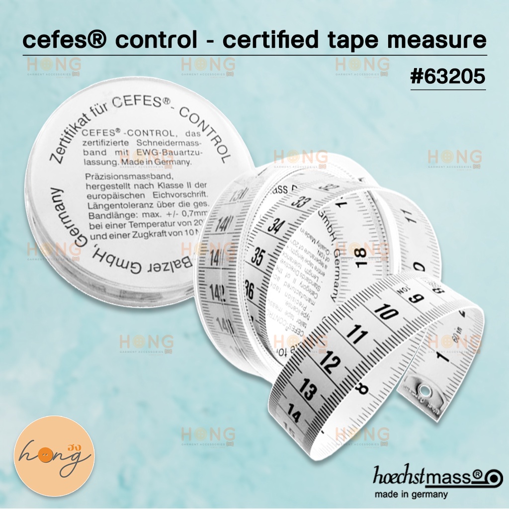 สายวัดเยอรมัน cefes® control - certified tape measure hoechstmass ...