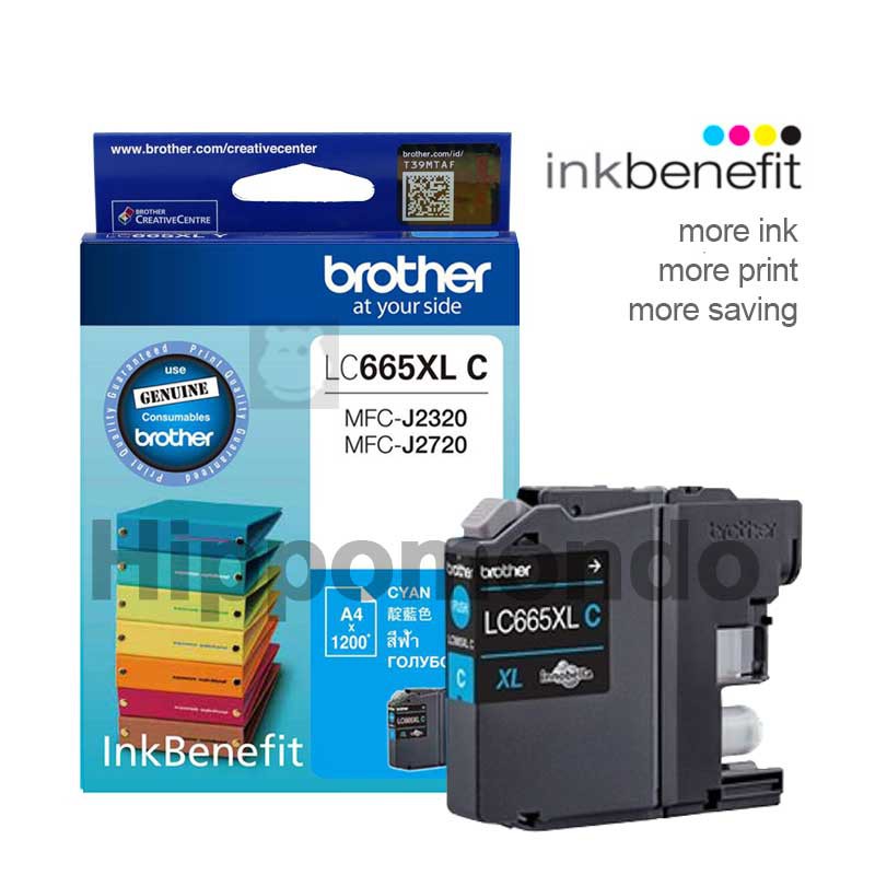 หมึกแท้ Brother รุ่น LC-665XL C (ฟ้า) | Shopee Thailand