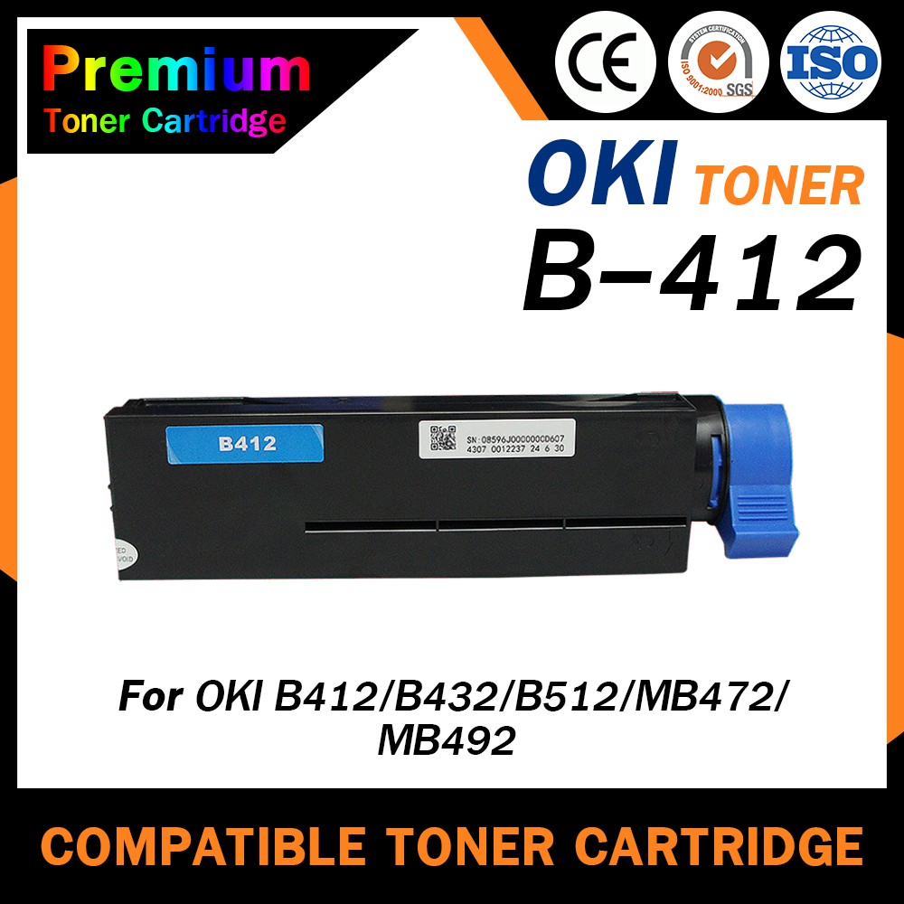 HOME Toner สำหรับรุ่น OKI B412/412/B-412/B432/B512/B 412 For (45807102 ...