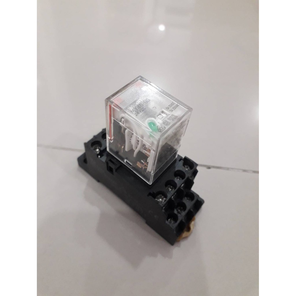 OMRON RELAY MY4N-GS AC220V + socket รีเรย์ 14 ขา 220V + ฐาน | Shopee ...