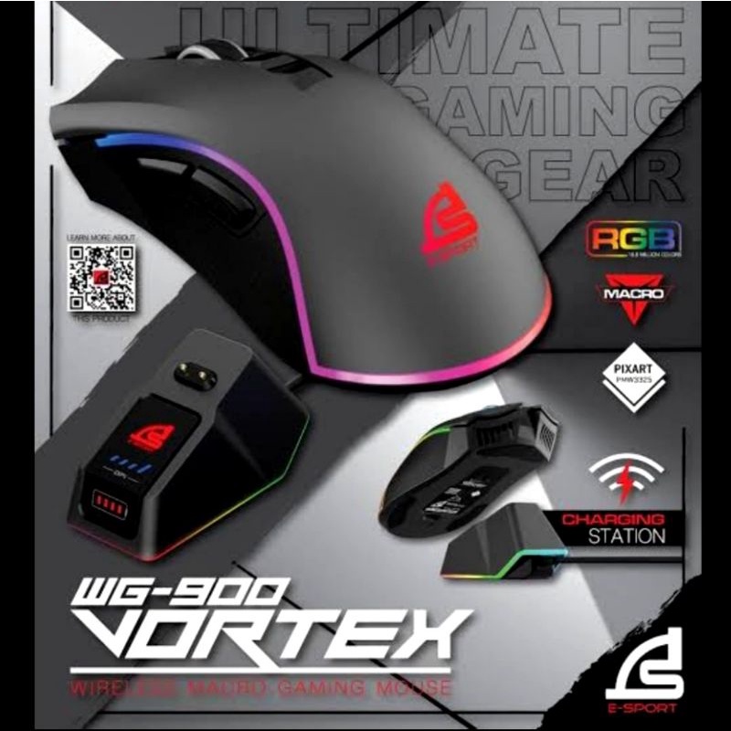 💥💥พร้อมส่ง💥💥Mouse ไร้สาย Gaming Signo WG-900 Vortex Wireless Gaming ...