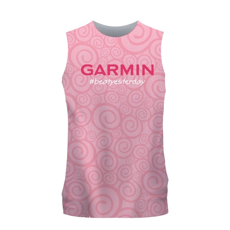 GARMIN เสื้อวิ่ง beat yesterday สีชมพู | Shopee Thailand