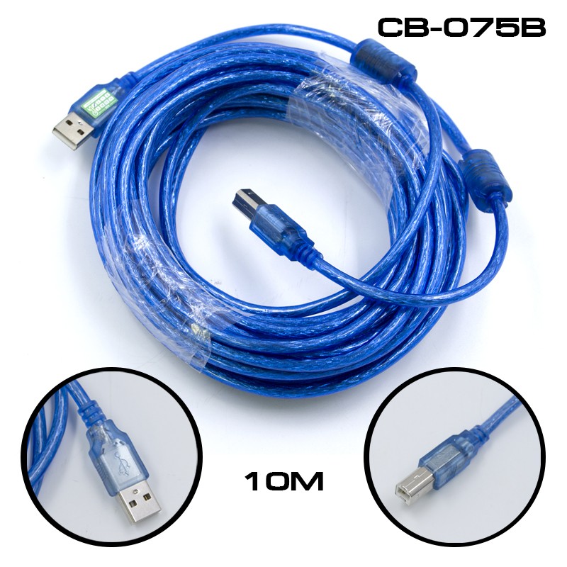 Glink Cable Printer USB 2.0 AM/BM 1.8/3/5/10เมตร สายปริ้นเตอร์,รุ่นCB075B | Shopee Thailand