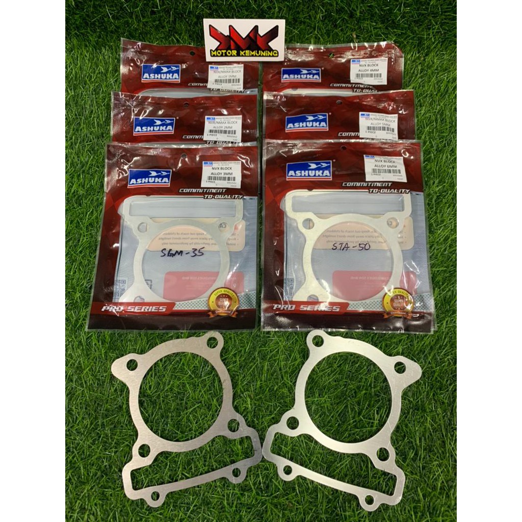 Nvx155 / NMAX Gasket BLOCK ALOI Alloy BLOK ปะเก็น Ashuka SPACER BLOK ...
