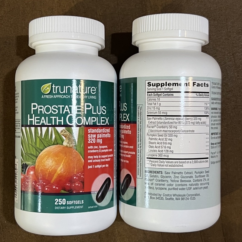 Trunature Prostate plus Health Complex Exp.02/26 วิตามินบำรุงต่อมลูก ...