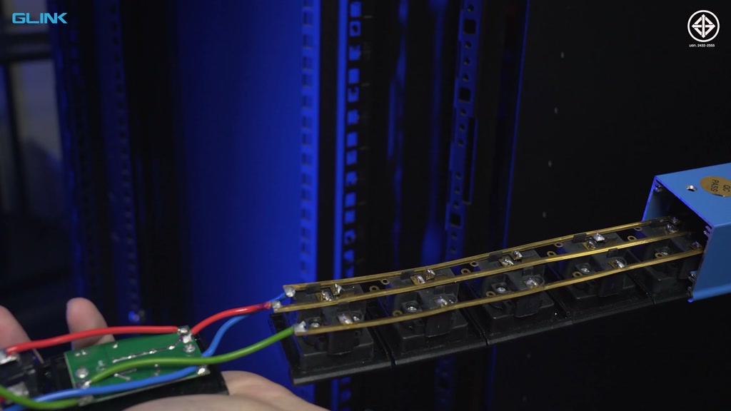 Glink GPDU-07/GPDU-08/GPDU-09 Plug Rack 1U 6Way/8Way 2M/5Mรางปลั๊กไฟตู้ ...