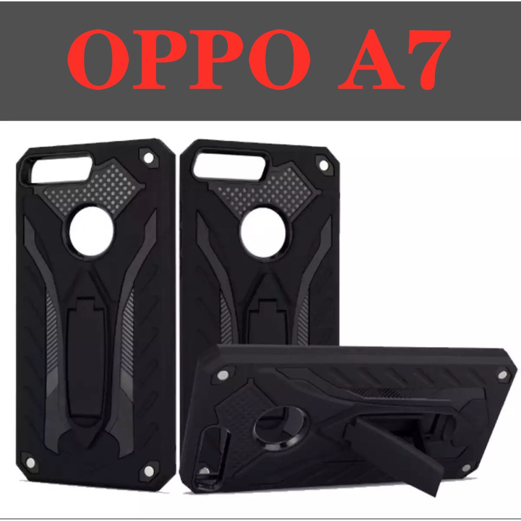 Case OPPO A7 เคสหุ่นยนต์ Robot case เคสไฮบริด มีขาตั้ง เคสกันกระแทก TPU ...
