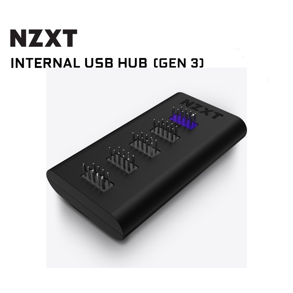 NZXT Internal USB Hub (Gen 3) Internal USB 2.0 Expansion Hub (AC-IUSBH ...