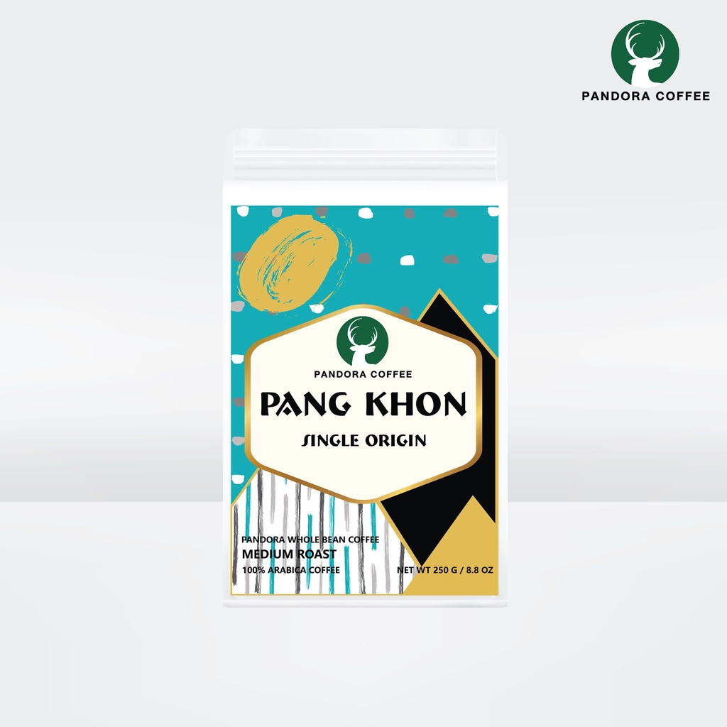 Pandora Coffee เมล็ดกาแฟปางขอน Pang Khon Medium Roast คั่วกลาง ขนาด 250 ...