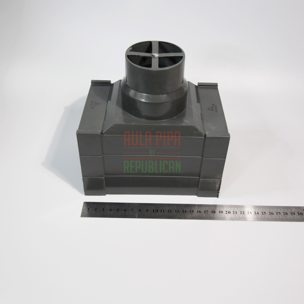 4" GREY SQUARE PVC WATER PUTTER FUNNEL ASVIRA ยี่ห้อ | Shopee Thailand