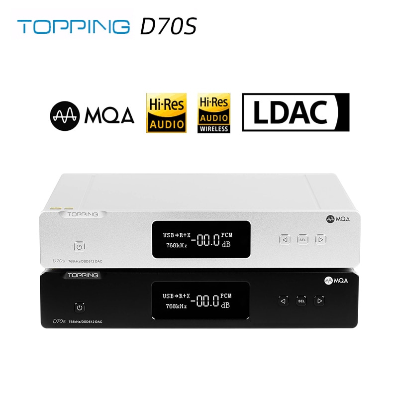 Topping D70S Mqa Decoder 2 * Ak4497 บลูทูธ 5.0 32Bit/768K Dsd512 Hi-Res ...