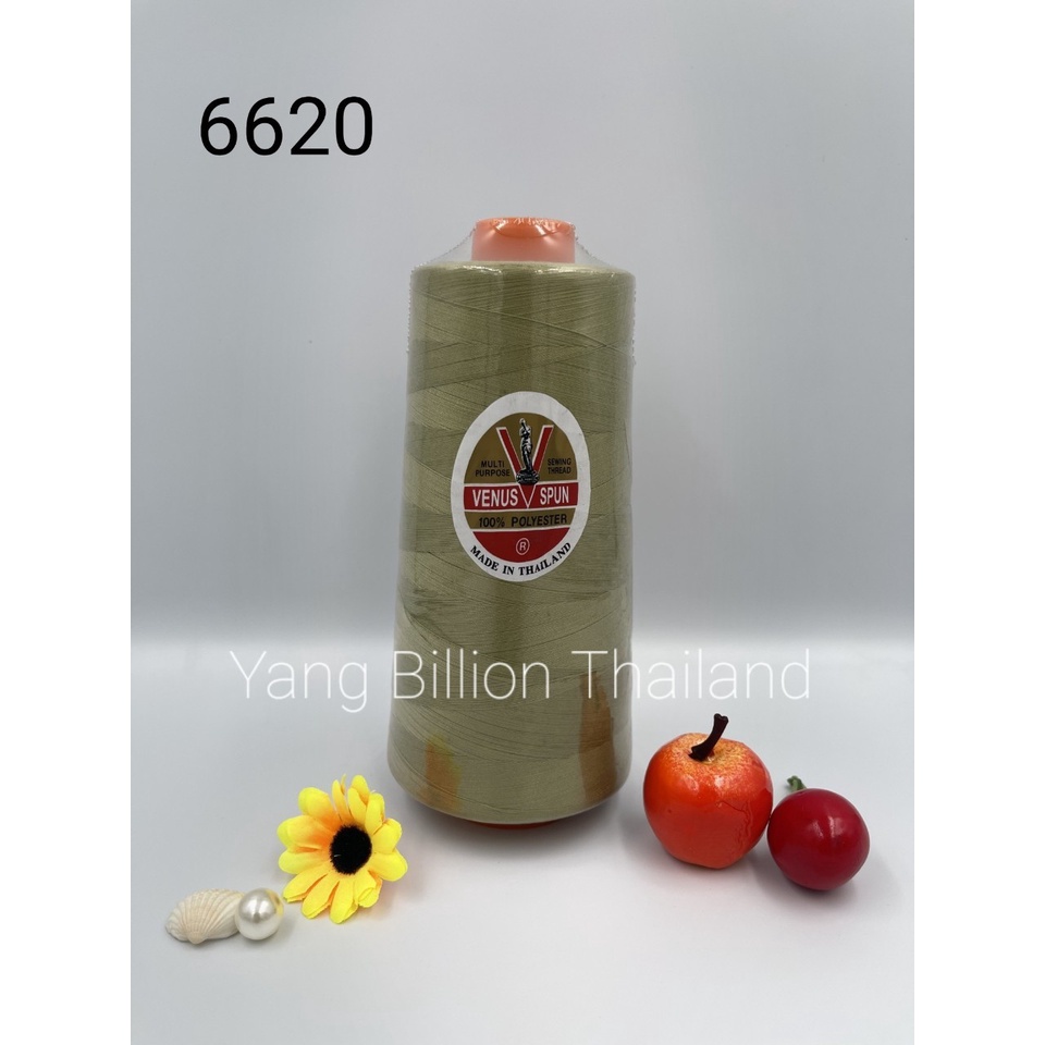 ด้ายเย็บผ้าวีนัส ด้ายหลอดใหญ่ ด้ายCMPเบอร์ 60 30/2 แกนส้ม 270g Venus sewing thread (Part2 ...